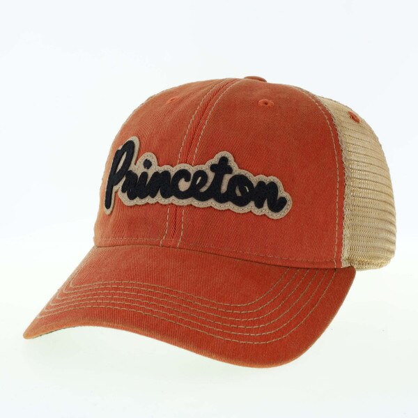 Old Fashioned Adjustable Felt Script Princeton Trucker Hat | Princeton ...